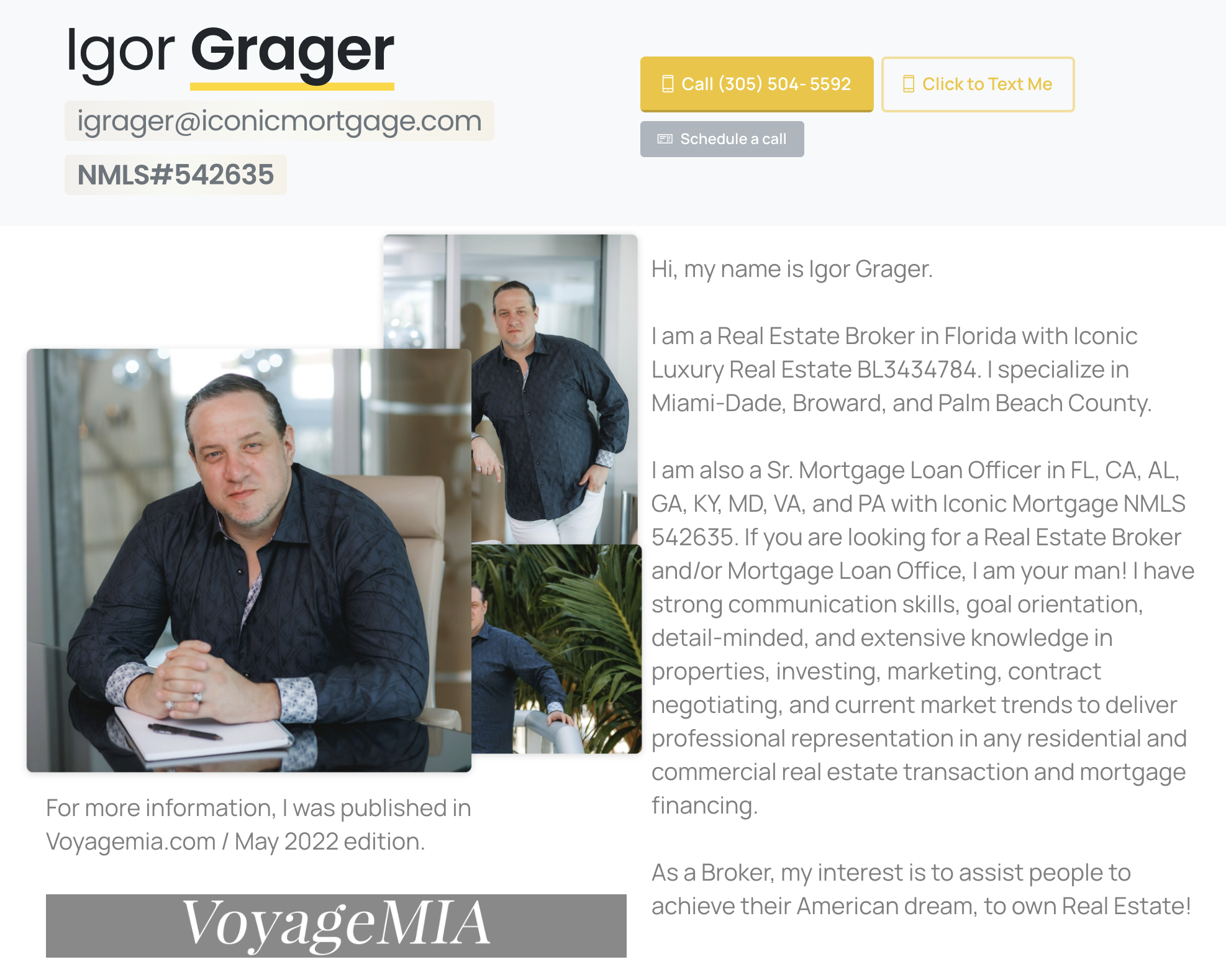 Igor Grager - Top Real Estate Broker in Florida - Real Estate