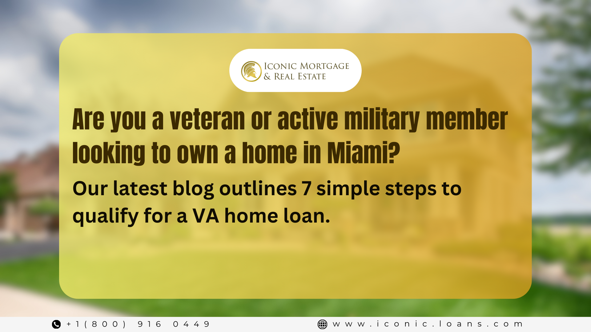 VA Home Loan Victory: 7 Steps to Qualifying in Miami - Iconic Mortgage